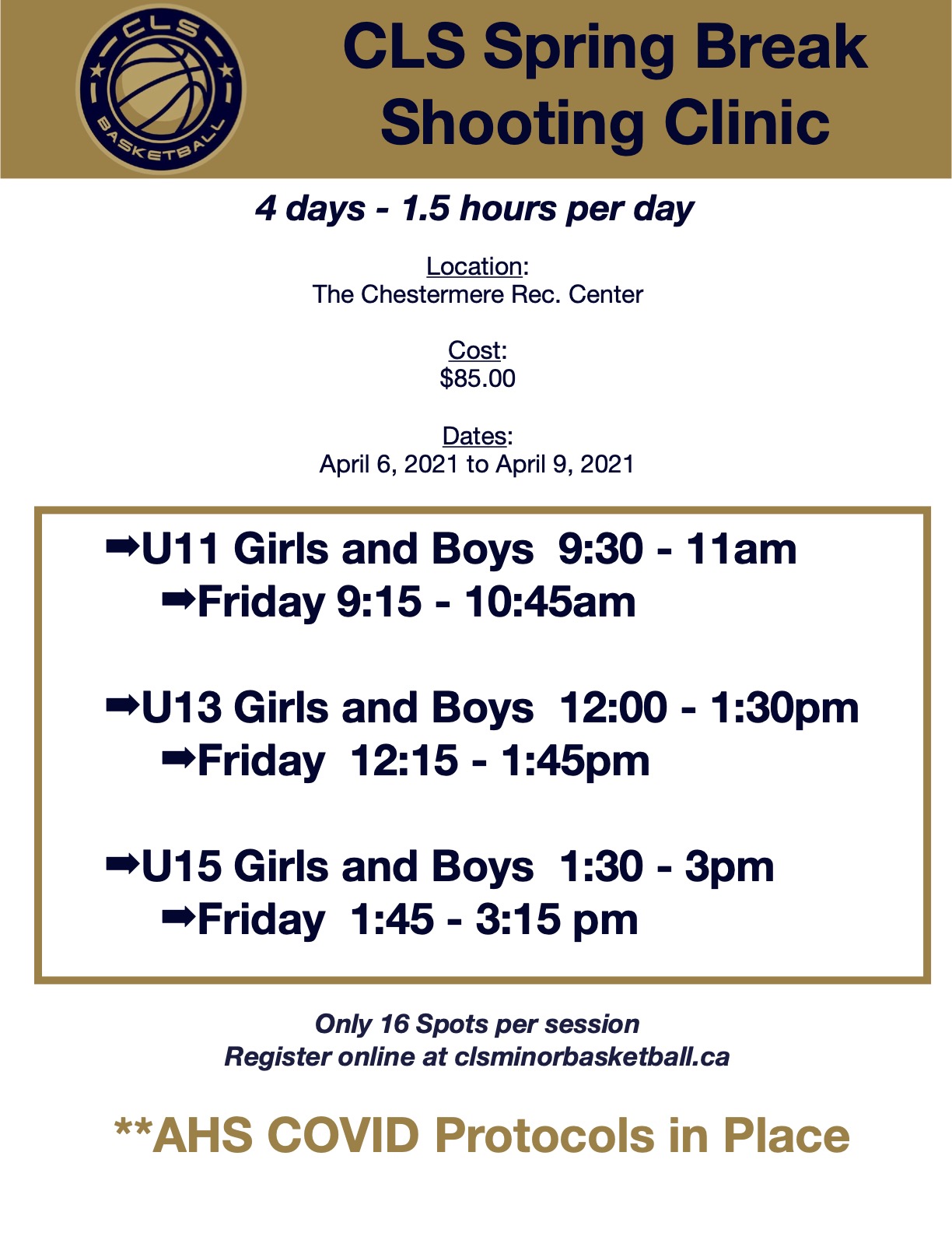 CLS Minor Basketball Association : Website by RAMP InterActive